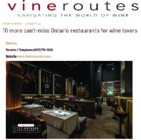 DaNico Toronto 2023 | Press
