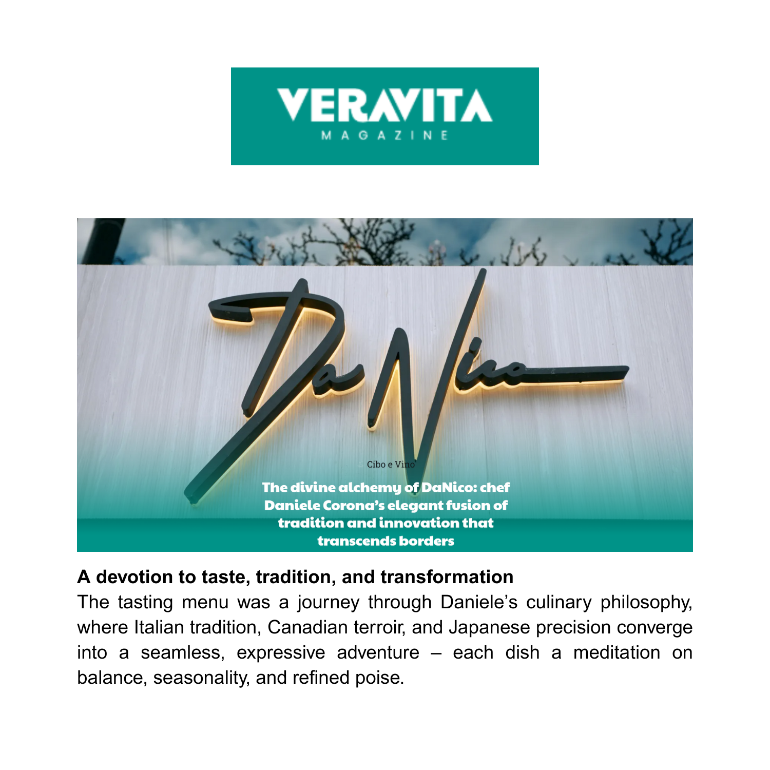 DaNico Toronto 2023 | Press